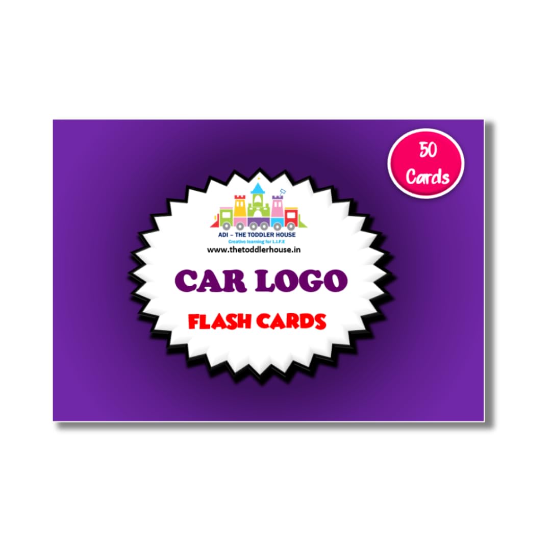 Buy Car Logo Flash Cards - Flash Cards for Kids Easy & Fun Way of Early ...