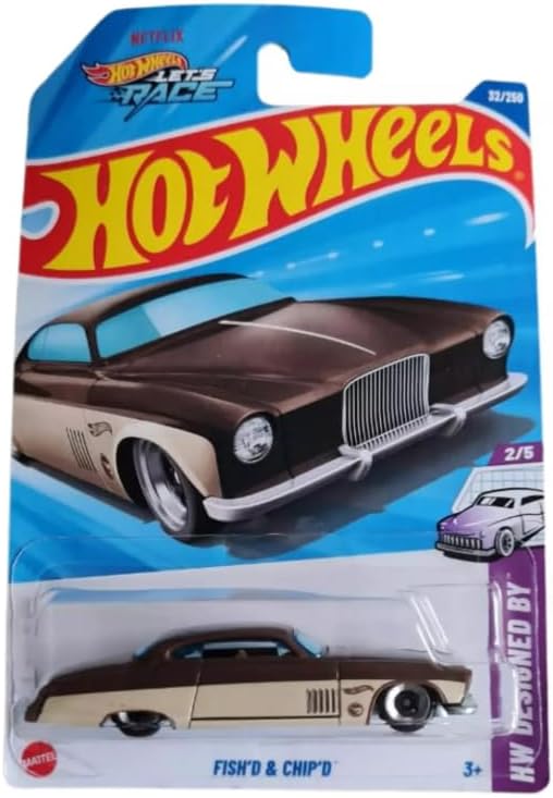 Amazon.com: Hot Wheels Fish'd & Chip'd, Treasure Hunt HW Designed, 1:64 ...