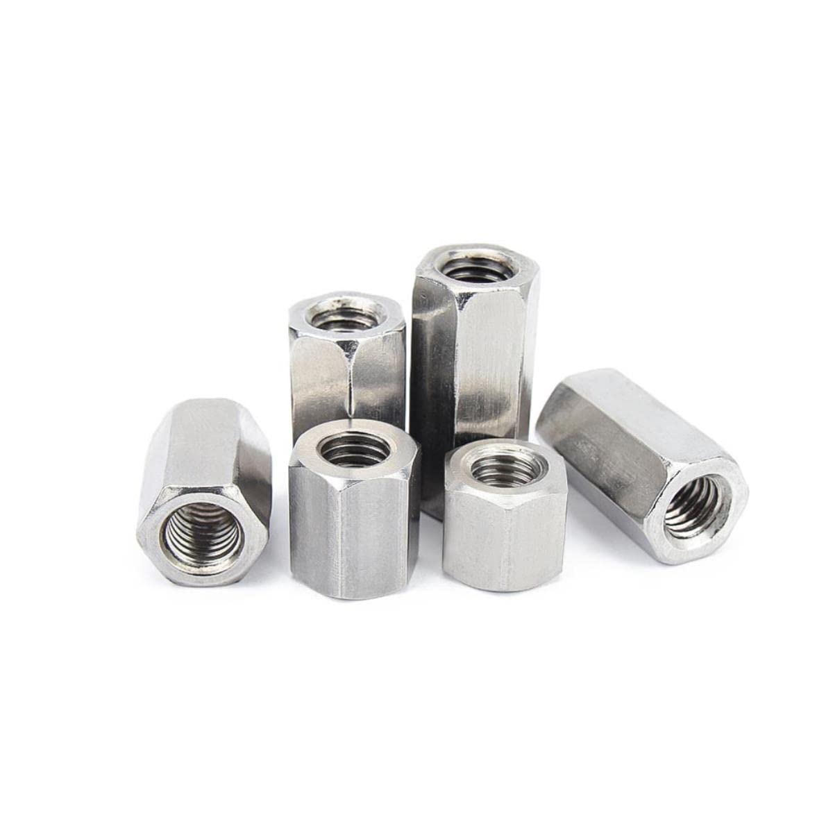 Grade 8 Steel Nuts M8 X 30mm Zinc Plated Steel Coupling Nuts (Pack Of 4 ...
