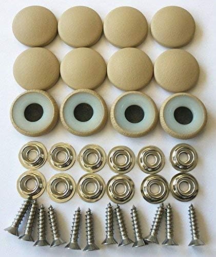 Amazon.com: Set of 12 Dura Snap Upholstery Buttons Parchment Vinyl (#30 ...