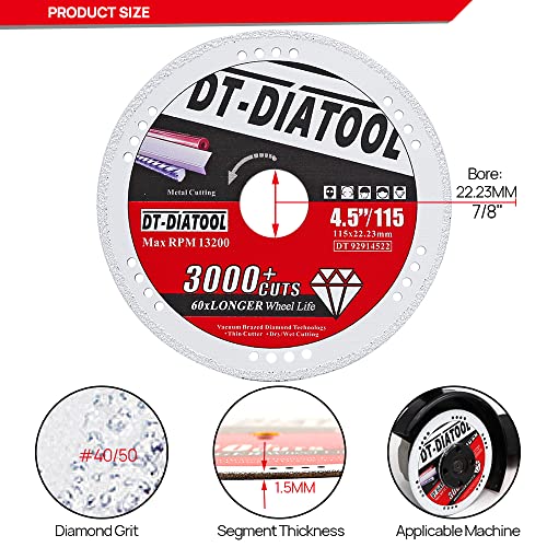 Snapklik.com : Diamond Cut Off Wheels 4-1/2 X 7/8 For Steel Iron Rebar ...