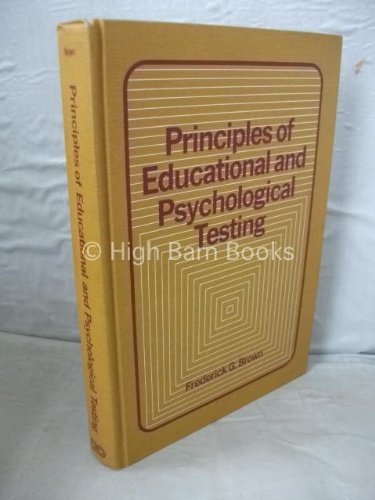 Buy Principles of Educational and Psychological Testing Book Online at ...