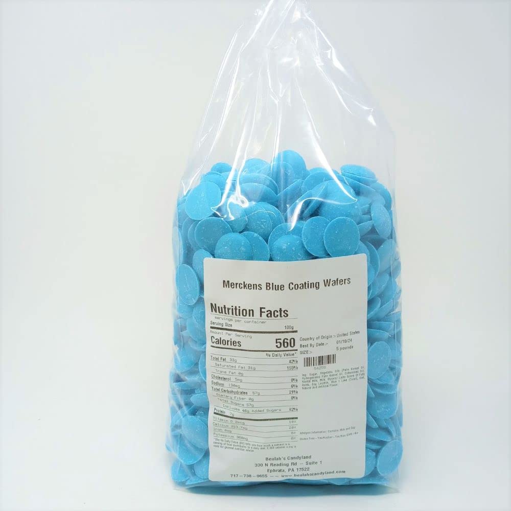 Snapklik.com : Coating Wafers Melting Wafers Blue 5 Pounds