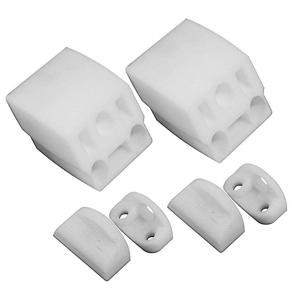 Veranda Pro Series White Vinyl Stair Rail Brackets for Use on Veranda ...