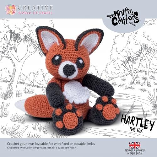 KNITTY CRITTERS Aran Yarn, Hartley The Fox, Crochet Kit – BigaMart