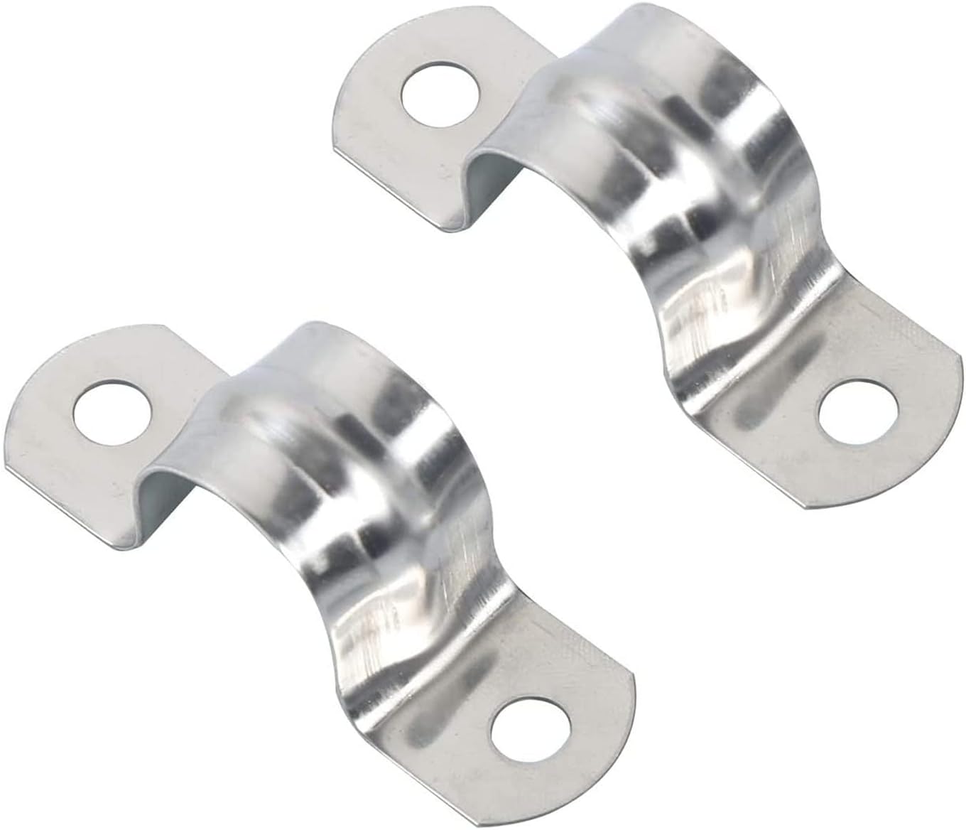 TOP-VIGOR 16Pcs 15mm(0.6") Rigid Pipe Strap, 2 Holes Pipe Clips Tube ...