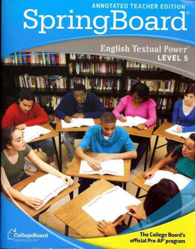 Springboard English Textual Power Level 5 Teacher Edition: College ...
