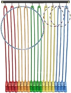 Amazon.com: Jendfert Wall Mounted Jump Rope Rack Holder With 10 Hook ...