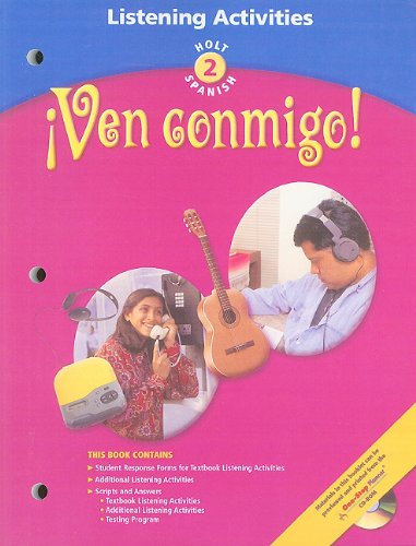 Amazon.com: Ven Conmingo! Holt Spanish, Level 2: Listening Activities ...
