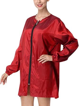 Amazon.com: PLAFUETO Hair Stylist Grooming Smocks for Women Haircut ...