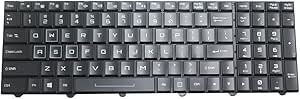 Laptop Keyboard for Sager NP9870 NP9870-S NP9872 NP9873 NP9876 NP9877 ...