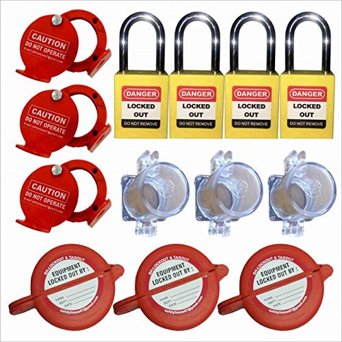 Lockout Tagout Loto Kit-98 Set Of 1 Safety House Loto : Amazon.in ...