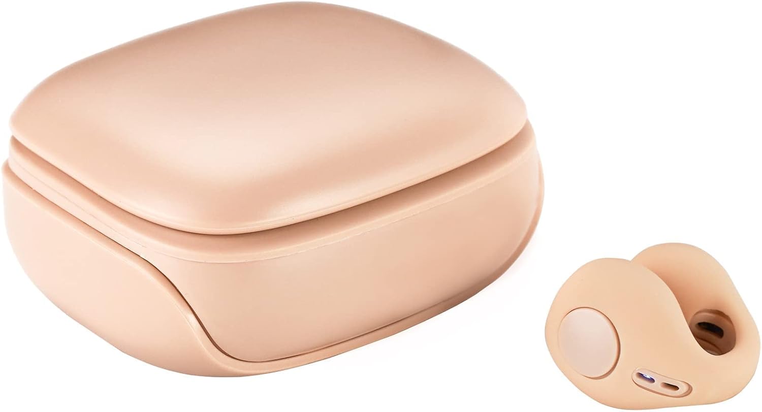 Amazon.com: Wireless Ear Clip On Bone Conduction Headphones Headset ...