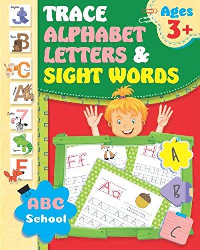 Buy Trace Alphabet Letters and Words: Activity Workbook for Kids ...