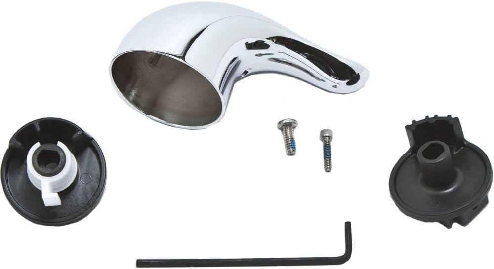 Moen Chrome Metal Replacement Lever Shower Handle Kit for Single Handle ...