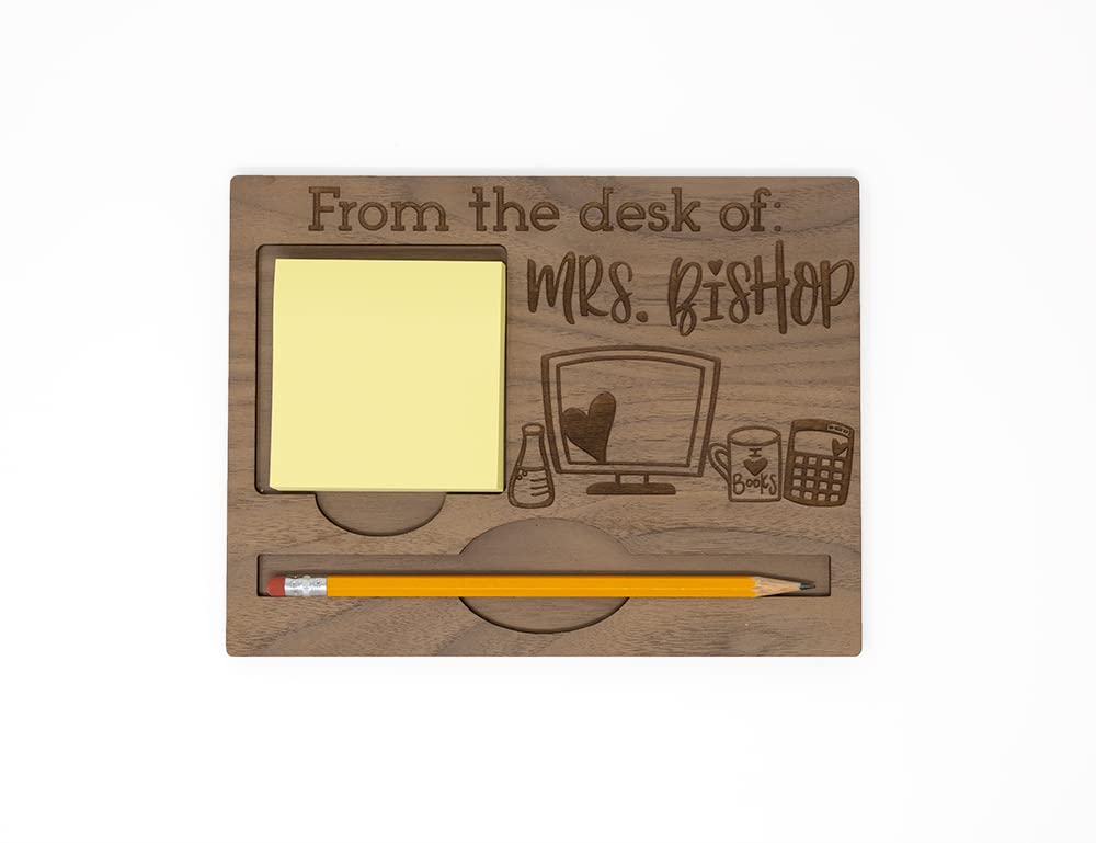 Amazon.com: Personalized Sticky Note Holder, Custom Teacher ...