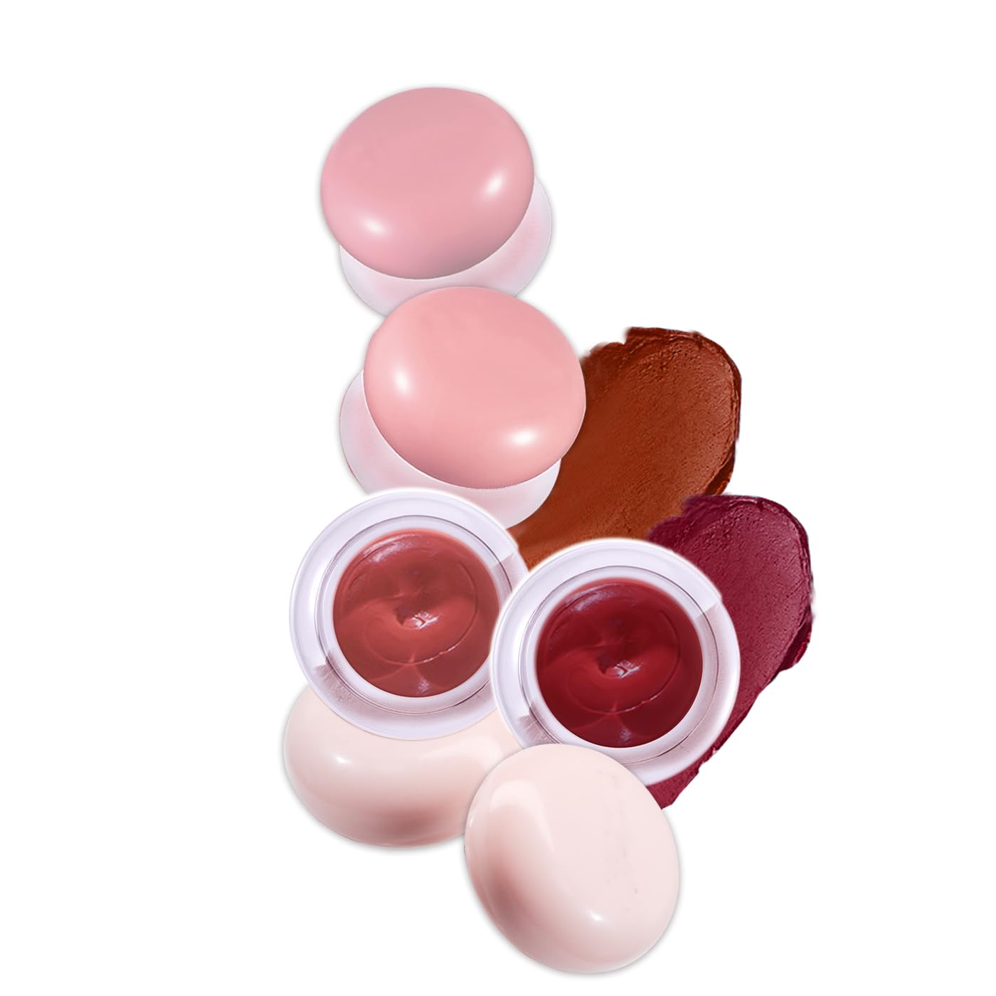 Amazon.com : Aaiffey Pudding Pot for Lip and Cheek,Soft Matte Blush ...
