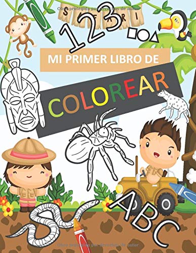 Buy mi primer libro de colorear abc 123: libro de colorear . aprendamos ...
