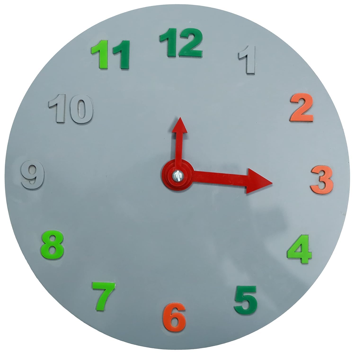 Buy Student Dummy Time Learning Clock Round Size 15x15 cm for Kids to ...