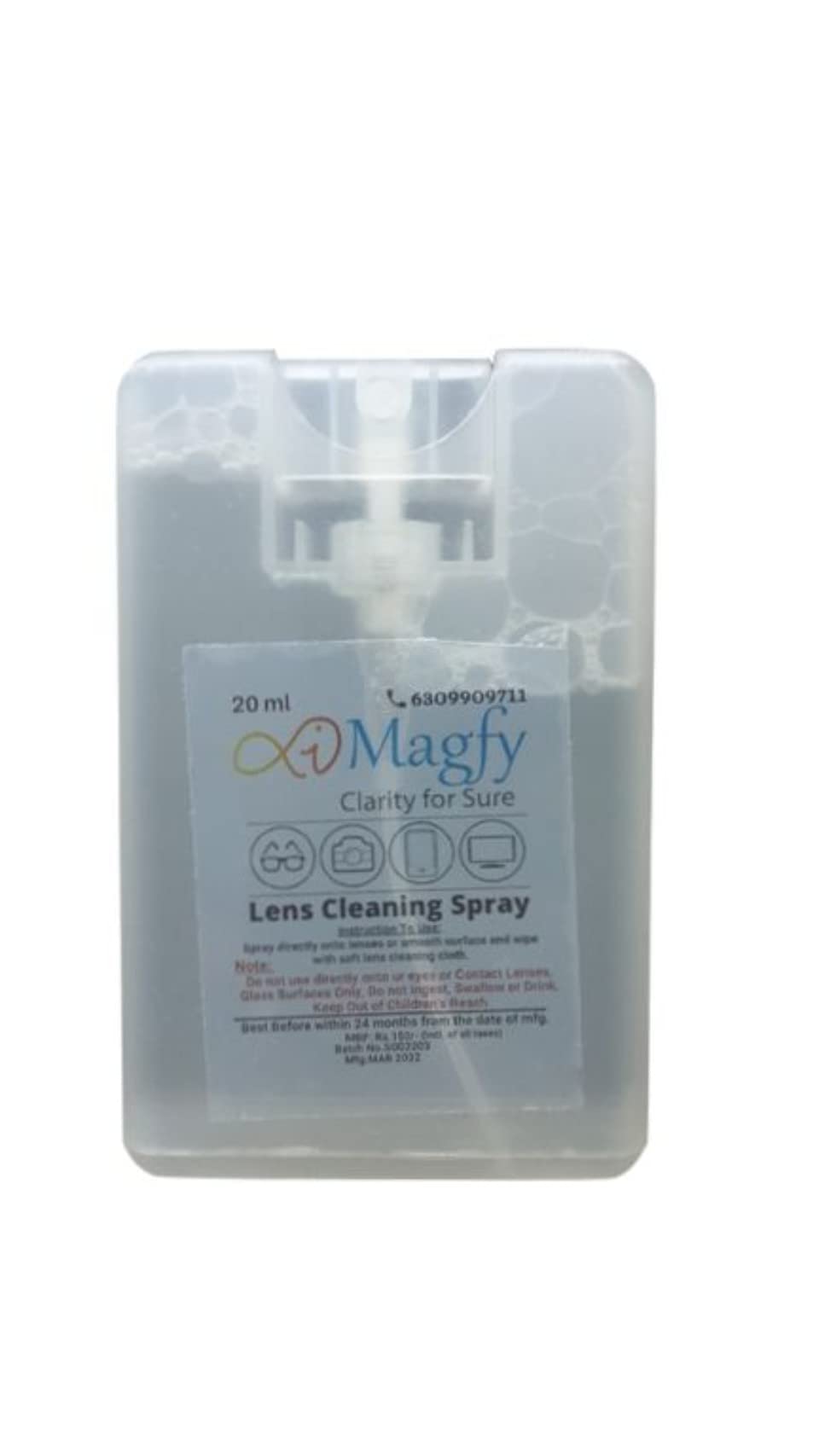 Buy iMagfy Pocket Lens Cleaner Spray Kit Eyeglass| India Made | Safe ...