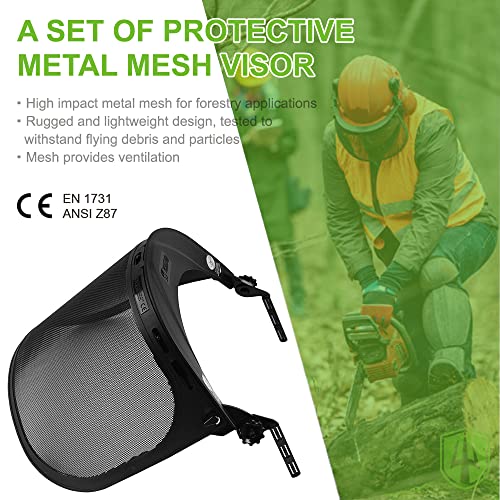 Snapklik.com : GREEN DEVIL Replacement Metal Mesh Visor Protective Face Shield