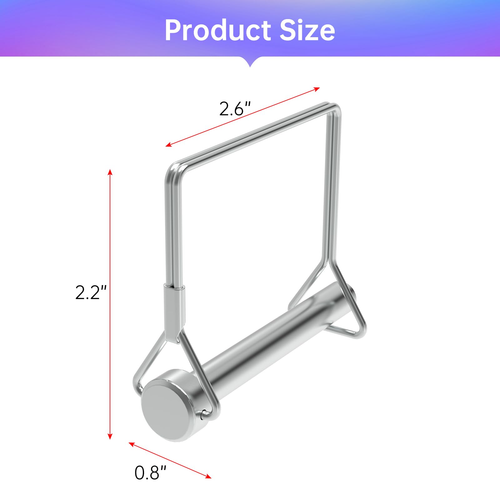 Snapklik.com : 10 Pack Wire Lock Pin, 3/8 Inch Heavy Duty Safety ...
