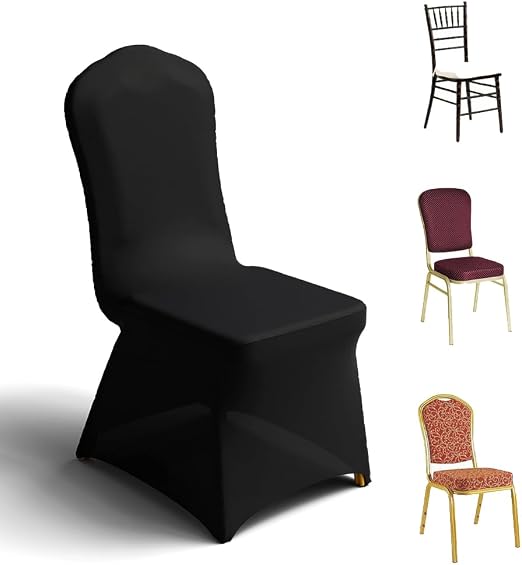 Amazon.com: Trlyc 12 Pcs Spandex Chair Covers for Dining Chairs Stretch ...