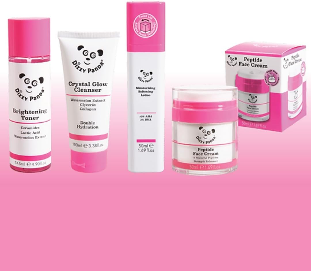 Dizzy Panda Skincare Bundle | Peptide Face Cream 50ml | Crystal Glow ...