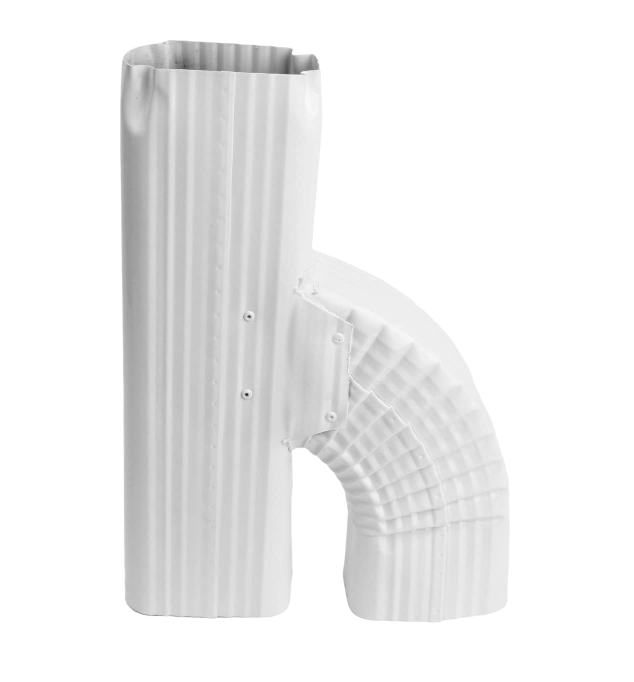 2x3 Downspout Connector White Downspout Y Connector For 2x3 Gutters ...