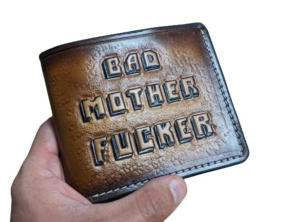 Amazon.com: Men's 3D Genuine Leather Wallet, Hand-Carved, Hand-Painted ...