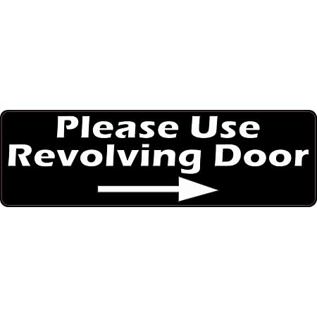 Amazon.com: StickerTalk Right Arrow Please Use Revolving Door Vinyl ...