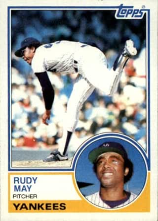 Amazon.com: 1983 Topps Baseball Card #408 Rudy May : Collectibles ...