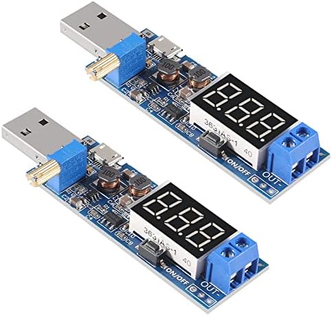 Amazon.com: XIITIA 2pcs USB Buck Boost Converter 3.5V-12V to 1.2V-24V ...