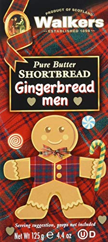 Walkers Shortbread Gingerbread Men Shortbread Cookies, 4.4 Ounce Box ...