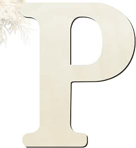 Amazon.com: WOODOUNAI 18 inch Large Wide Body Wooden Letters Unfinished ...