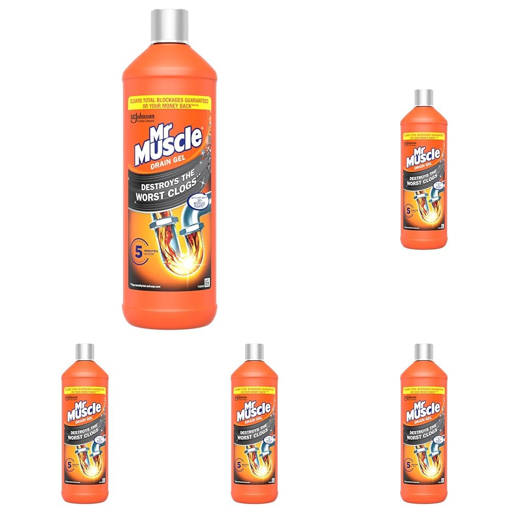 Mr Muscle Drain Unblocker, Sink & Drain Cleaner, Fast Acting Heavy Duty ...