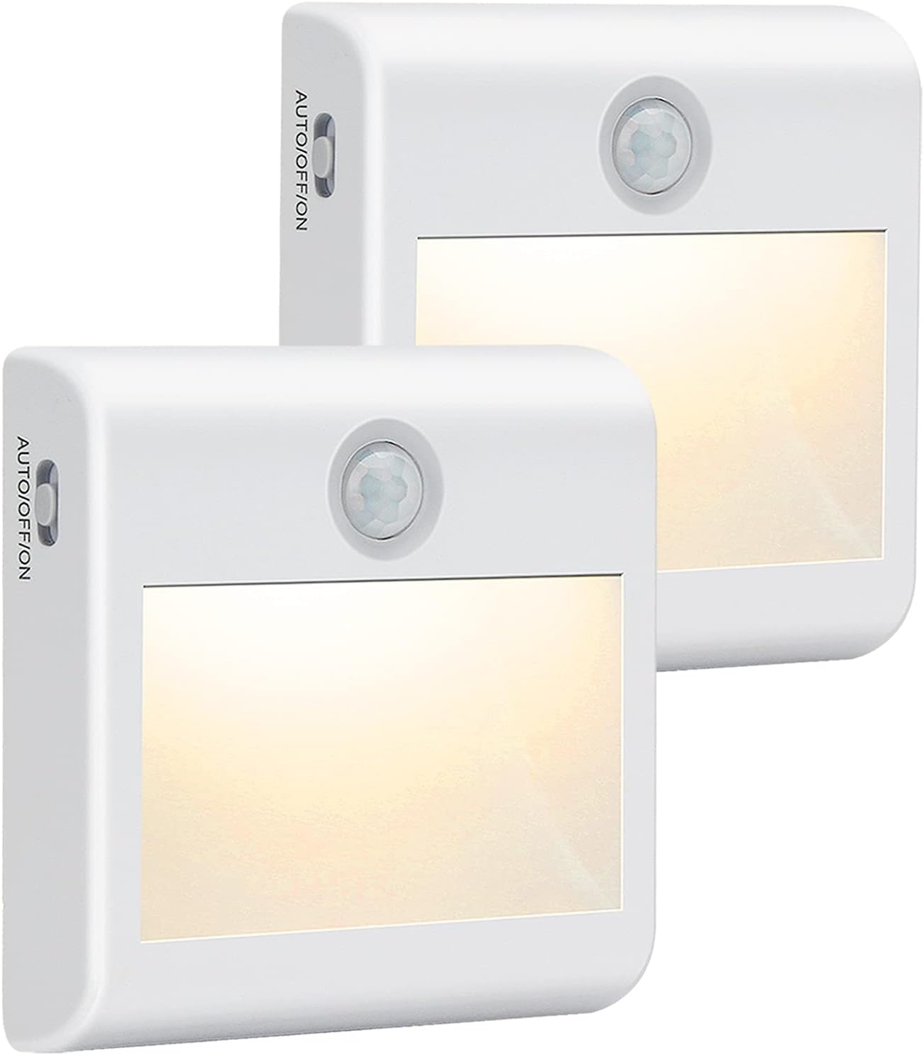 Motion Sensor Night Light, [2 Pack] Stick-On Battery Powered Night ...