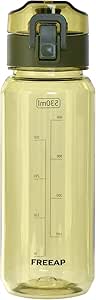 Amazon.co.jp: FREEAP トライタン 常温 水筒 ループ ボトル 530ml タイムマーカー付き 超軽量 登山 自転車 キャンプ ランニング ジム ハイキング 健康 薬 常温 ...