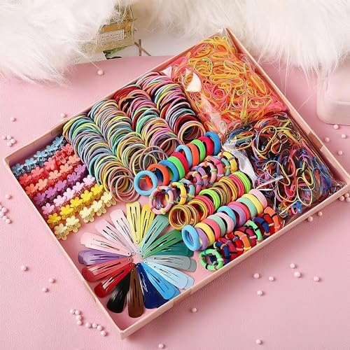 Amazon.com : KLIFE 2024 New Colorful Cute Hair Ties Hair Clips Hairband ...