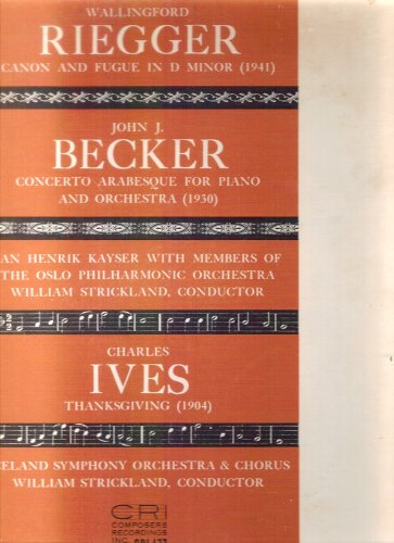 - Wallingford Riegger: Canon and Fugue in D Minor (1941) and John J ...