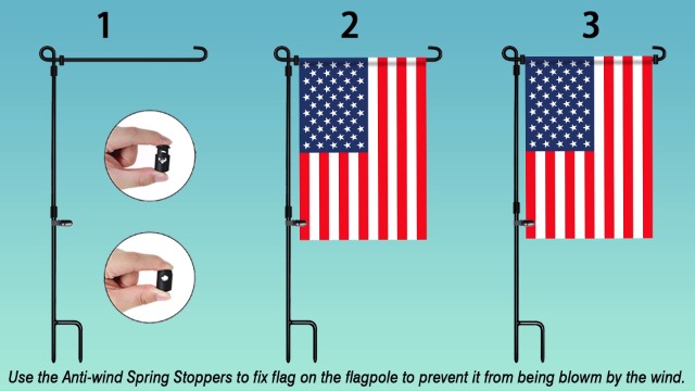 Watch How to Install Garden Flag Stand with Clip and two Stoppers on ...