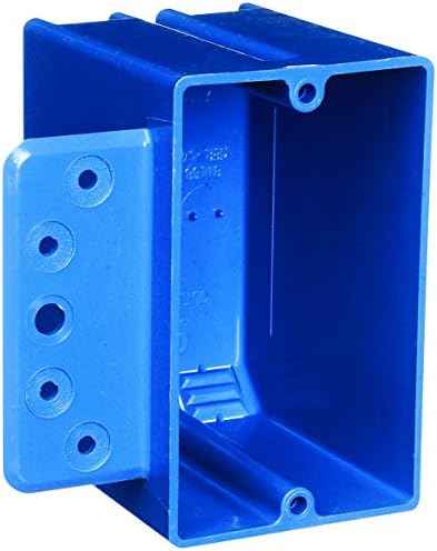 Carlon B121ADJ Outlet Box, New Work, 1 Gang, 3-3/4-Inch Length by 3-7/8 ...