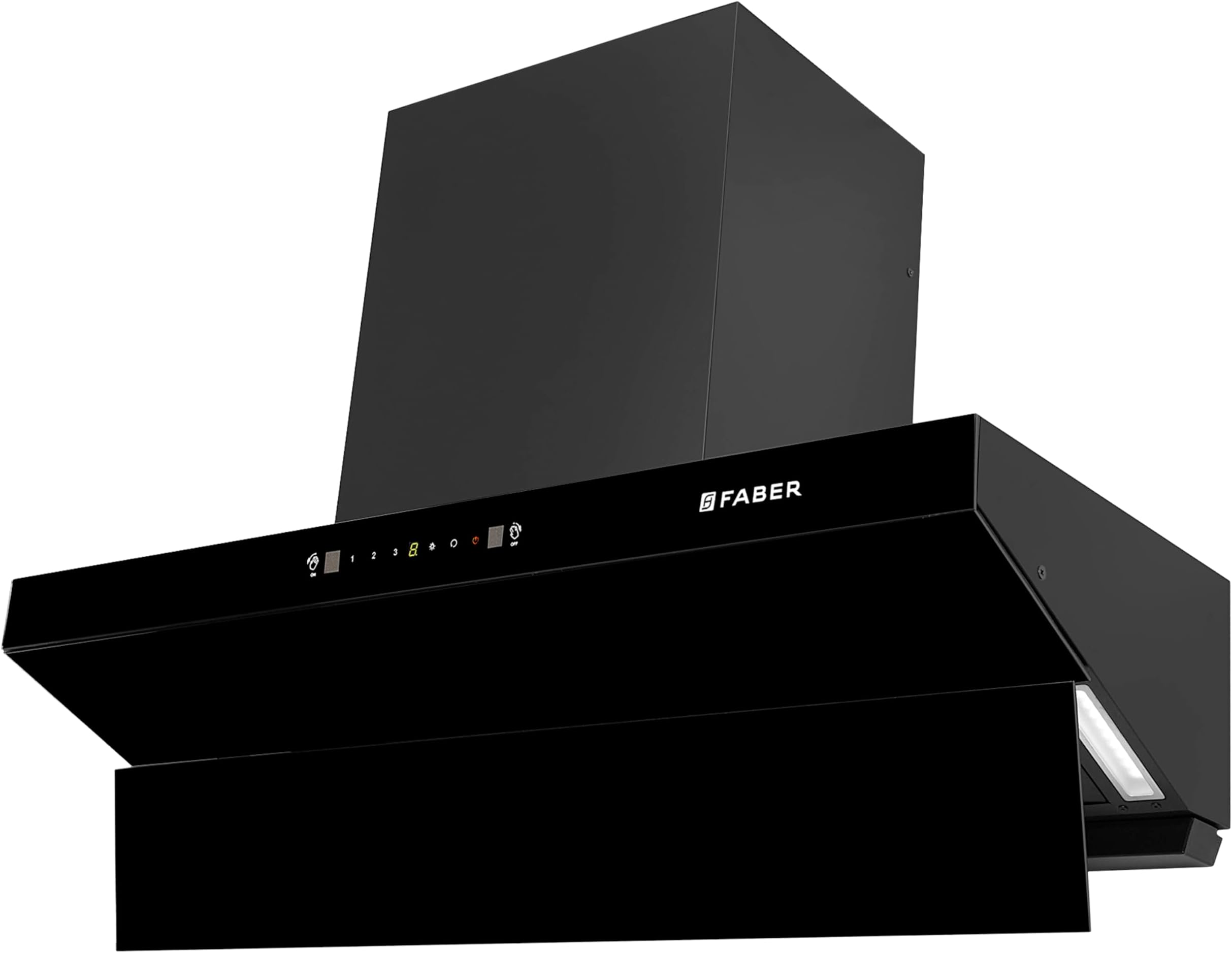 Faber Artemis 90cm 1200m³/hr Filterless Kitchen Chimney|Slant Body|T ...