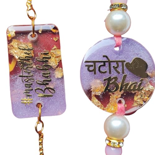 Buy Love and Lather Resin Rakhi for couples/Rakhi for brother/Rakhi for ...