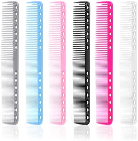 Amazon.com : 6Pcs Carbon Cutting Combs Haircutting Combs Professional ...