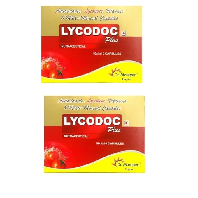 Lycodoc Plus Lycopene & Multivitamin Capsules Pack of 2 Strip : Amazon ...