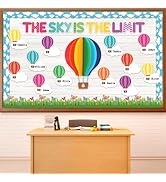 Amazon.com: 3D Hot Air Balloon Bulletin Board Set Colorful DIY Crafts ...