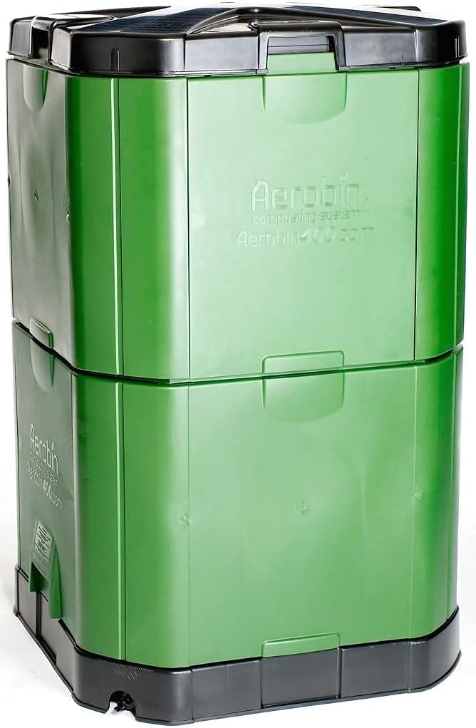 Amazon.com : Exaco Aerobin 400 Insulated Compost bin, 113 Gallon, Green ...