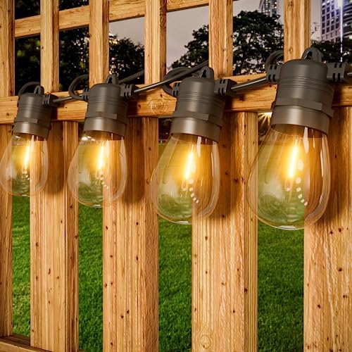 Kawaya 50FT Vintage Outdoor String Lights Waterproof Strand Dimmable ...