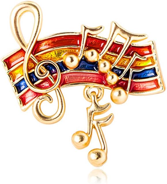 Amazon.com: Note Brooch Rainbow Music Symbol Brooch Rainbow Music Score ...